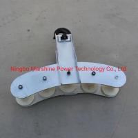 China Multiple Wheel Electrical Wire Wheel Cable Roller With Nylon Pulley Roller for sale