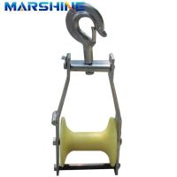 China Aerial Cable Stringing Roller with Hook Cable Pulley Overhead Fiber Optic Sheave 1 for sale
