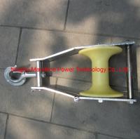 China Aerial Cable Stringing Roller with Hook Cable Pulley Overhead Fiber Optic Sheave 1 for sale