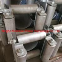 China 185mm Alloy Transmission Line Cable Pulling Window Aluminum Nylon Roller Pulley Block for sale