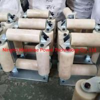 China 185mm Alloy Transmission Line Cable Pulling Window Aluminum Nylon Roller Pulley Block for sale