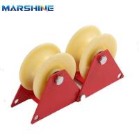 China Double Wheel Fiber Optic Rollers Pulley For Cable Laying Anti Corrosion for sale