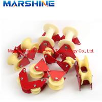 China Double Wheel Fiber Optic Rollers Pulley For Cable Laying Anti Corrosion for sale