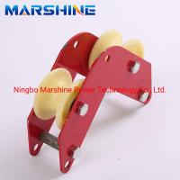China Double Wheel Fiber Optic Rollers Pulley For Cable Laying Anti Corrosion for sale