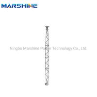 China Aluminum Alloy Lattice Single Gin Pole For Erecting Transmission Line Construction Tower for sale