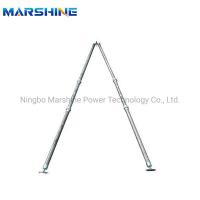China High Strength Aluminum Alloy A-Shape Tubular Gin Pole For Stringing Equipment Extension for sale