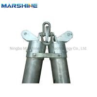 China High Strength Aluminum Alloy A-Shape Tubular Gin Pole For Tower Erection Work for sale