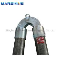 China Tubular A-Shape Gin Pole Made Of High Strength Aluminum Alloy With Manual Winch for sale