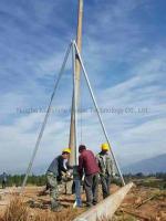 China Tubular A-Shape Gin Pole Made Of High Strength Aluminum Alloy With Manual Winch for sale