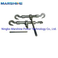 China Double Hook Turnbuckle Wire Steel Cable Tightener Stainless Steel Sleeve Type for sale