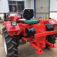 China Electric Double Drum Winch Machine For Power Walking Tractor On Transmission Line for sale