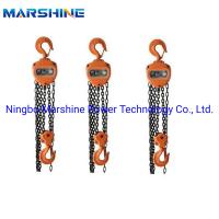 China Hand Lift Chain Block Tackle 5 Ton Crane Hoist For Warehouse for sale