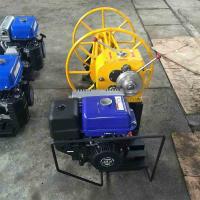 China Diesel Engine Cable Pulling Winch Machine 5 Ton Wire Take Up Reel for sale