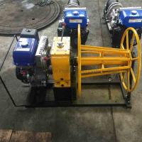 China Diesel Engine Cable Pulling Winch Machine 5 Ton Wire Take Up Reel for sale