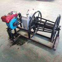 China Gasoline Engine Wire Rope Take Up Pulling Winch For Railway Construction for sale
