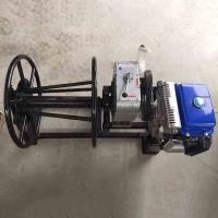 China Gasoline Engine Wire Rope Take Up Pulling Winch For Railway Construction for sale