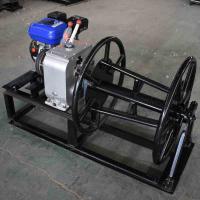 China 2 Ton Underground Wire Cable Take Up Machine Winch With Gasoline Engine for sale