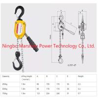 China Manual Operated Lever Block Hand Chain Hoist For Oil And Gas Industry for sale