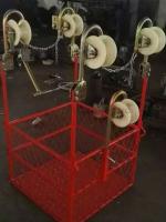 China Chrome Plated Three Bundle Conductors Line Cart for Overhead Lines Conductor Inspection for sale