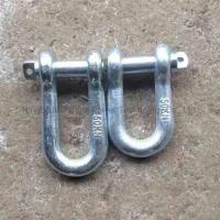 China Aerial Cable Stainless Steel D Shackle Heavy Duty 5mm for sale