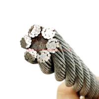 China Smooth Surface Galvanzied Bright Steel Wire Rope For Construction Materilals for sale