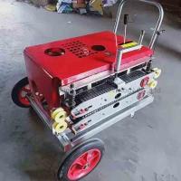 China 3kn Capacity Belt Drive Winch With Fiber Gasoline Engine And Fiber Optic Cable Puller for sale