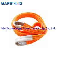 China Customizable Color Flat Webbing Lifting Sling With Welded Chain For Aerial Work for sale