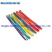 China Customizable Color Flat Webbing Lifting Sling With Welded Chain For Aerial Work for sale