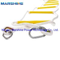 China Outdoor Mulberry Fiber Insulating Heavy Duty Rope Ladder With Steel Hook for sale