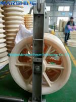 China Rubber Lined Electric Power Cables Rollers For Aluminum Conductor Stringing Blocks for sale