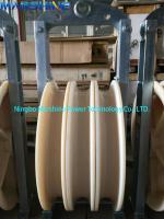 China Grounding Roller Galvanized Nylon Sheave Aerial Cable Pulley Block With Standard Size for sale