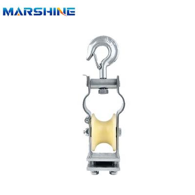 China Transmission Line Construction Cable Hanging Stringing Block Single Sheave for sale