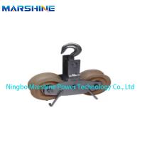 China SHR-2.5 Nylon Wheel Wire Rope Tandem Sheave Stringing Pulley Block For Transmission Line for sale