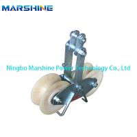 China SHR-2.5 Nylon Wheel Wire Rope Tandem Sheave Stringing Pulley Block For Transmission Line for sale