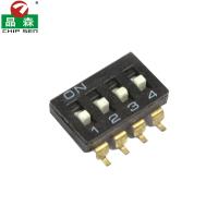 China SMT Gull Wing 4 Position DIP Electronic Switch For Industrial Instrumentation PCB for sale