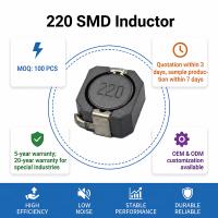 China Stable Shielded 220 SMD Power Inductor for Efficient DC-DC Power Converter for sale