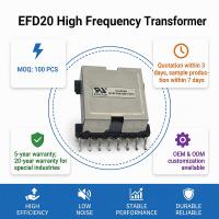 China 8+8 Pins High Frequency EFD20 SMD Transformer For Telecom And Data Center for sale