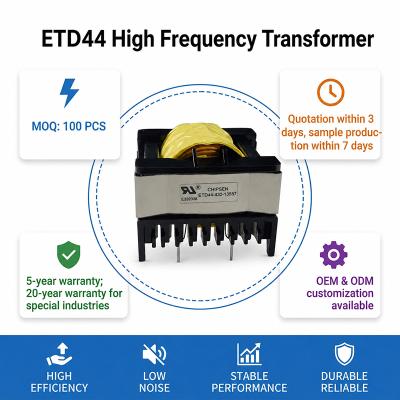 China ETD44 Low Loss High Frequency SMPS Transformer Custom SMPS Power Stable for sale