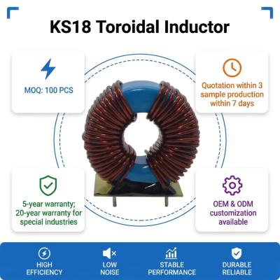 China SK18 High Current Ferrite Core Common Mode Choke Low DCR Vertical PCB Filter for sale