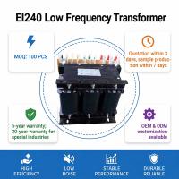 China Large Custom EI240 Low Frequency Transformer Stable Durable Industrial Controls for sale