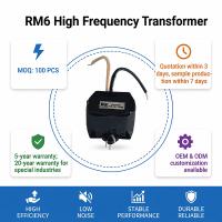 China Custom Low Loss RM6 High Frequency Transformer for Professional Power Supply for sale