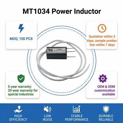 China Compact Custom MT1034 Power Inductor Low DCR Stable Industrial Converters for sale