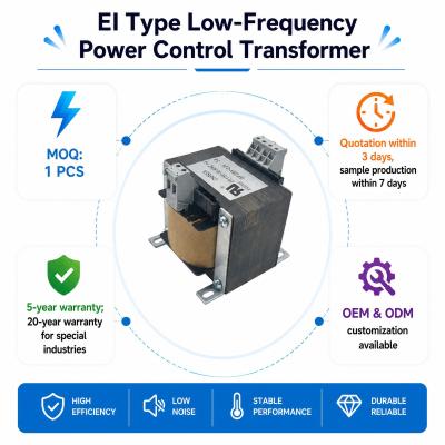 China Compact Durable EI96 Low Frequency Transformer Quiet Stable Industrial Controls for sale