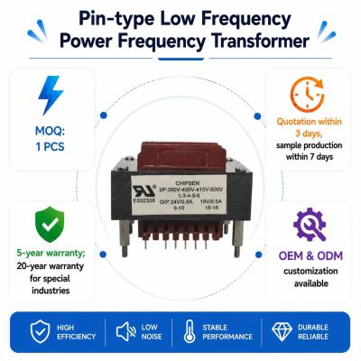 China EI60 Low Frequency Multi Tap Control Transformer Vertical PCB Mount for sale