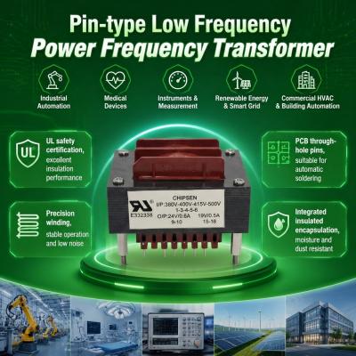 China Compact Low Noise EI60 PCB Mount Transformer Stable Insulated For Industrial Control for sale