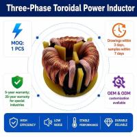 China T50 High Current Toroidal Inductor Vertical PCB Mount Stable Performance for sale