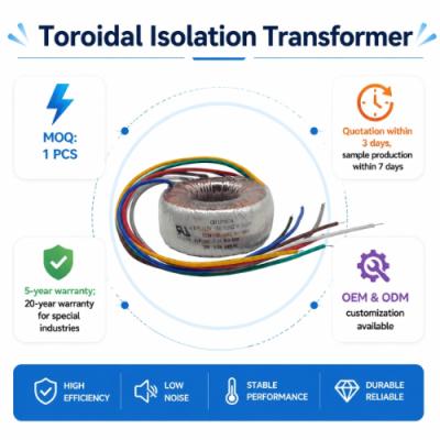 China Compact Efficient T50 Toroidal Isolation Transformer Stable Durable Controls for sale