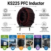 China KS225 Custom Toroidal PFC Inductor For EV Charger UPS Pure Copper Boost Choke for sale