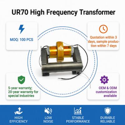 China Low Loss UR70 High Voltage Transformer Stable Insulated For Ozone Generator for sale