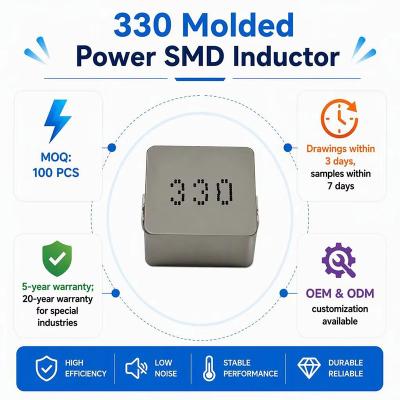 China Compact High Current 330 SMD Inductor Low DCR Stable For DC DC Converter for sale